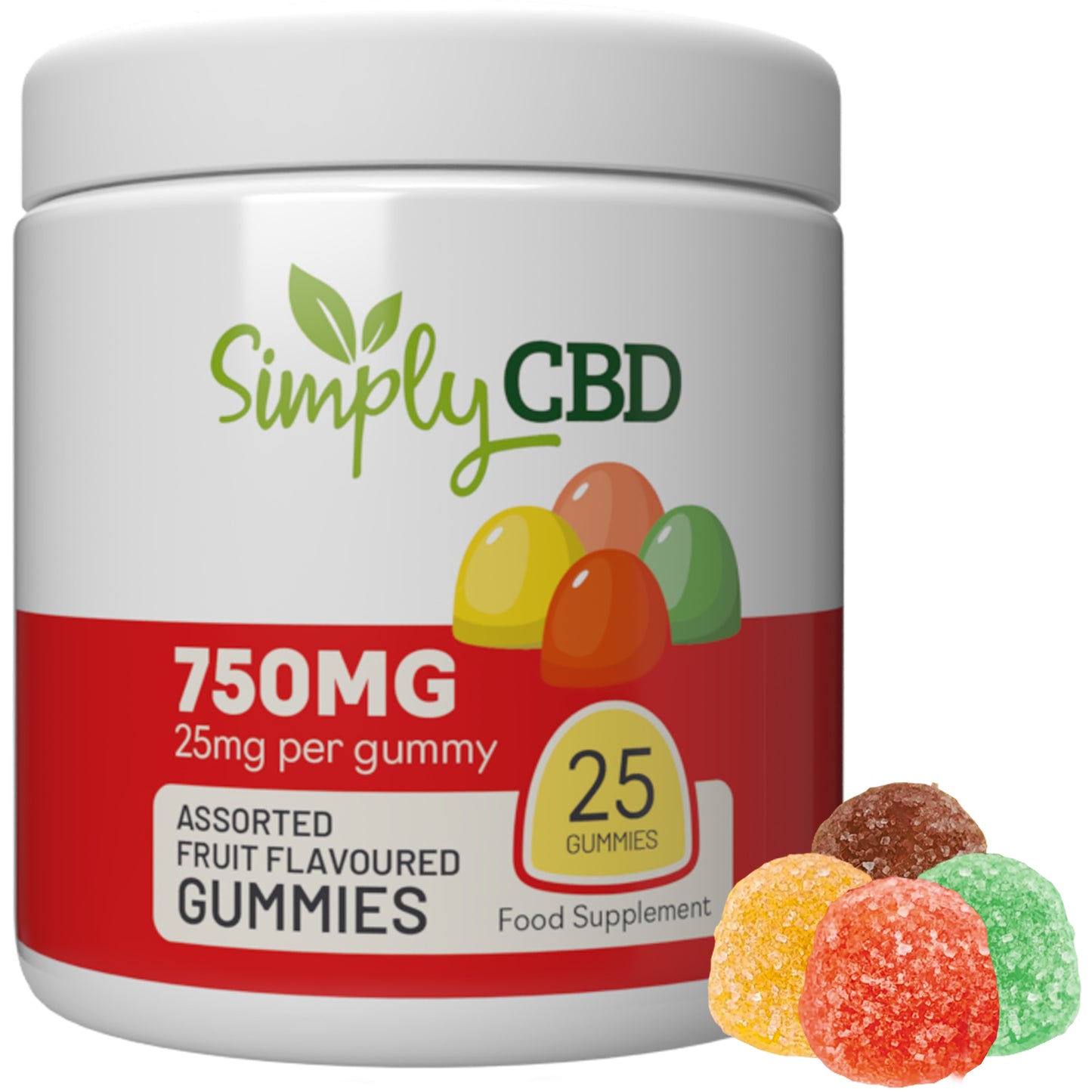 CBD Gummies - 25mg Per Gummy (750mg Total) – Simply CBD