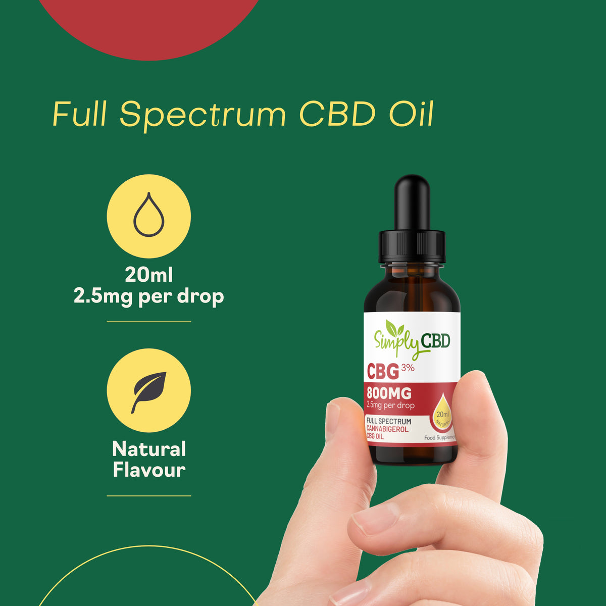 Buy CBG Oil UK with CBD and CBDa - Simply CBD