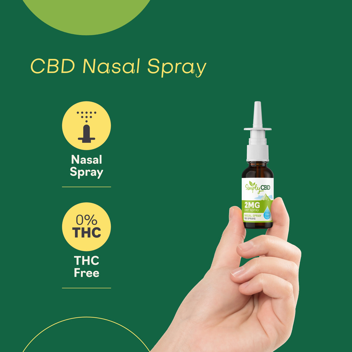 Buy CBD Nasal Spray - 2mg Per Spray - Simply CBD