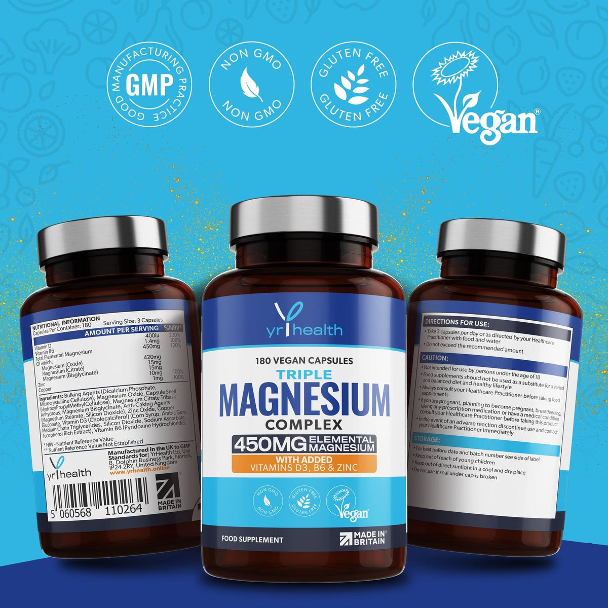 Advanced Triple Magnesium Complex - 180 Capsules – Simply CBD