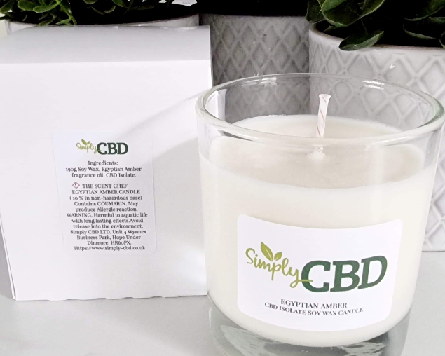 CBD Candle - Egyptian Amber - Simply CBD