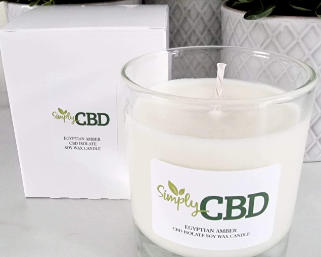 CBD Candle - Egyptian Amber - Simply CBD